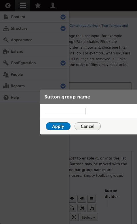 Drupal dialog modal background z-index is set too low to reliably occlude core UI components ...