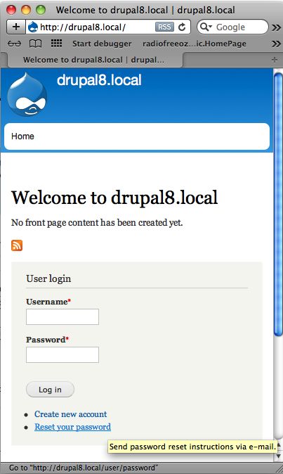 User password reset form button text is wrong [#2131849] | Drupal.org