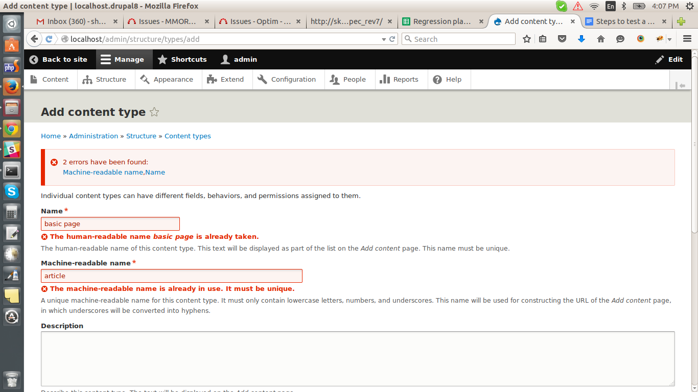 Doubloon on node type human names [#2396141] | Drupal.org