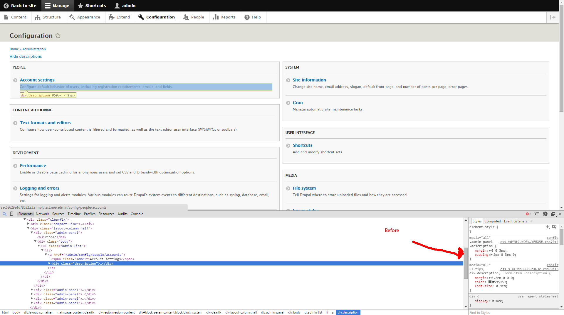 Refactor 'admin-panel' CSS component [#2399939] | Drupal.org