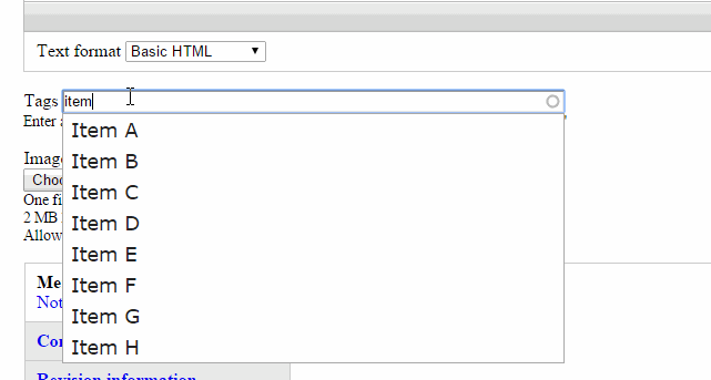 Autocomplete suggestions visual regression after modal and jQuery UI update [#2417705] | Drupal.org