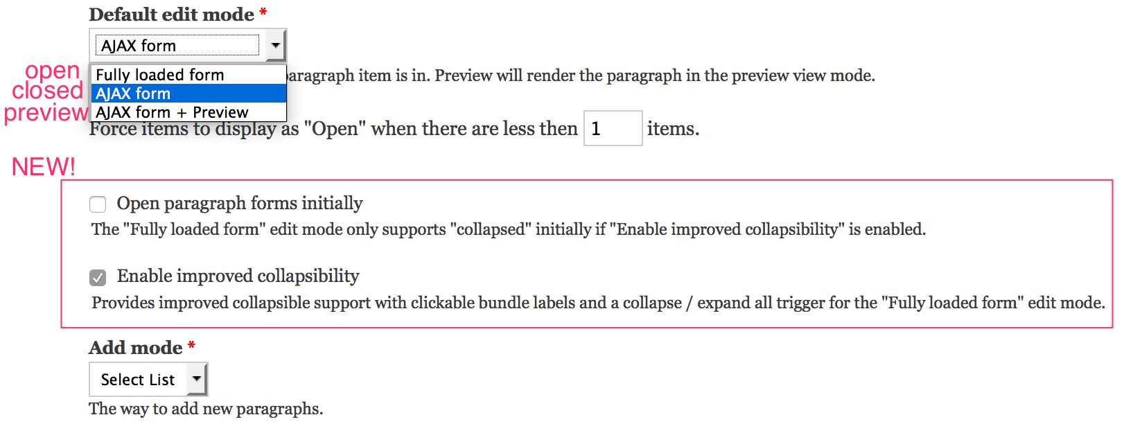 Improve collapsible paragraphs [#2476253] | Drupal.org