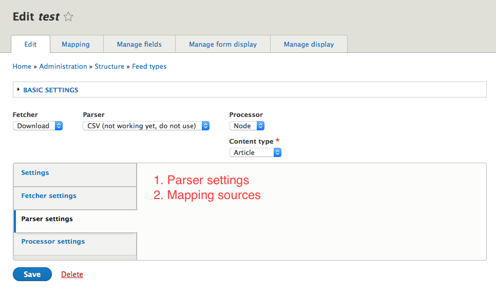 Implement the CSV parser UI [#2669974] | Drupal.org