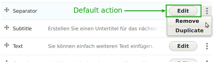Introduce default actions for paragraph_actions dropdown [#2901549] | Drupal.org