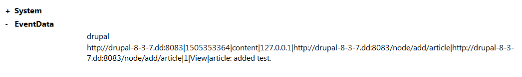 Syslog module doesn't log to Windows Event log [#2908246] | Drupal.org