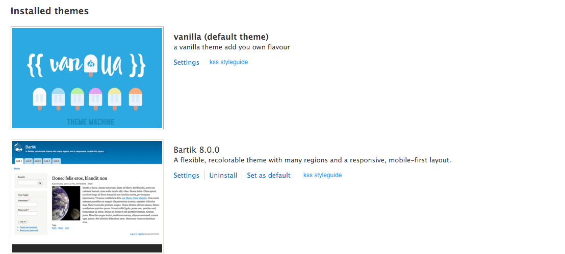 view styleguide from other themes than the active [#2627484] | Drupal.org