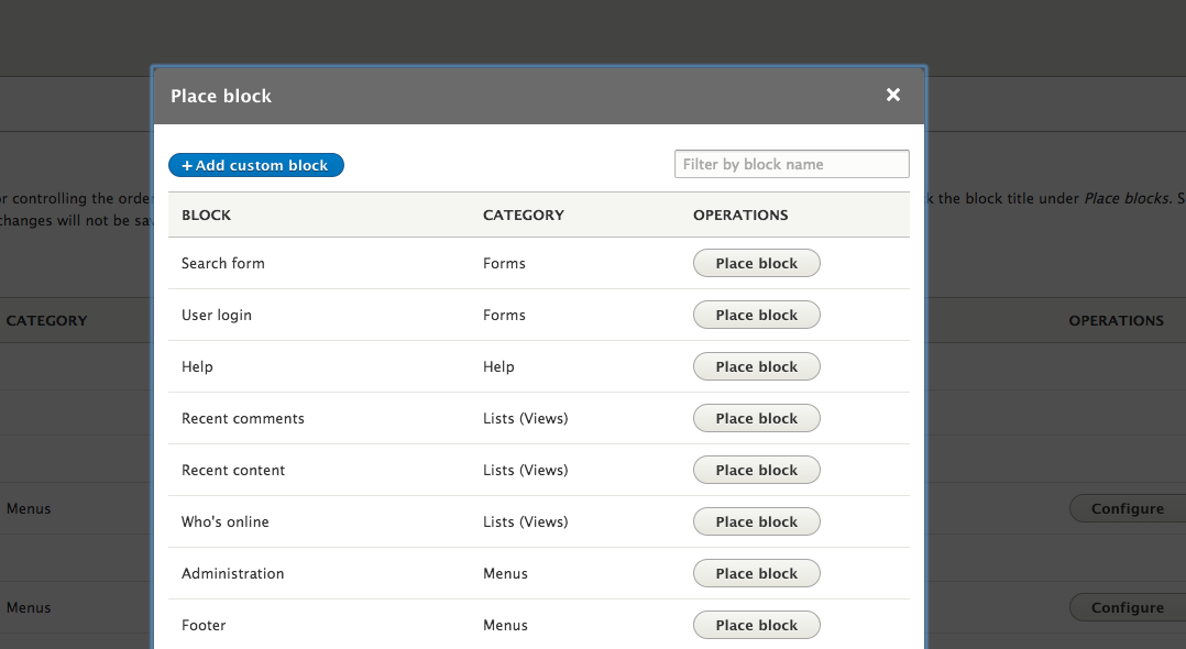 Implement the new block layout design to emphasize the primary ...