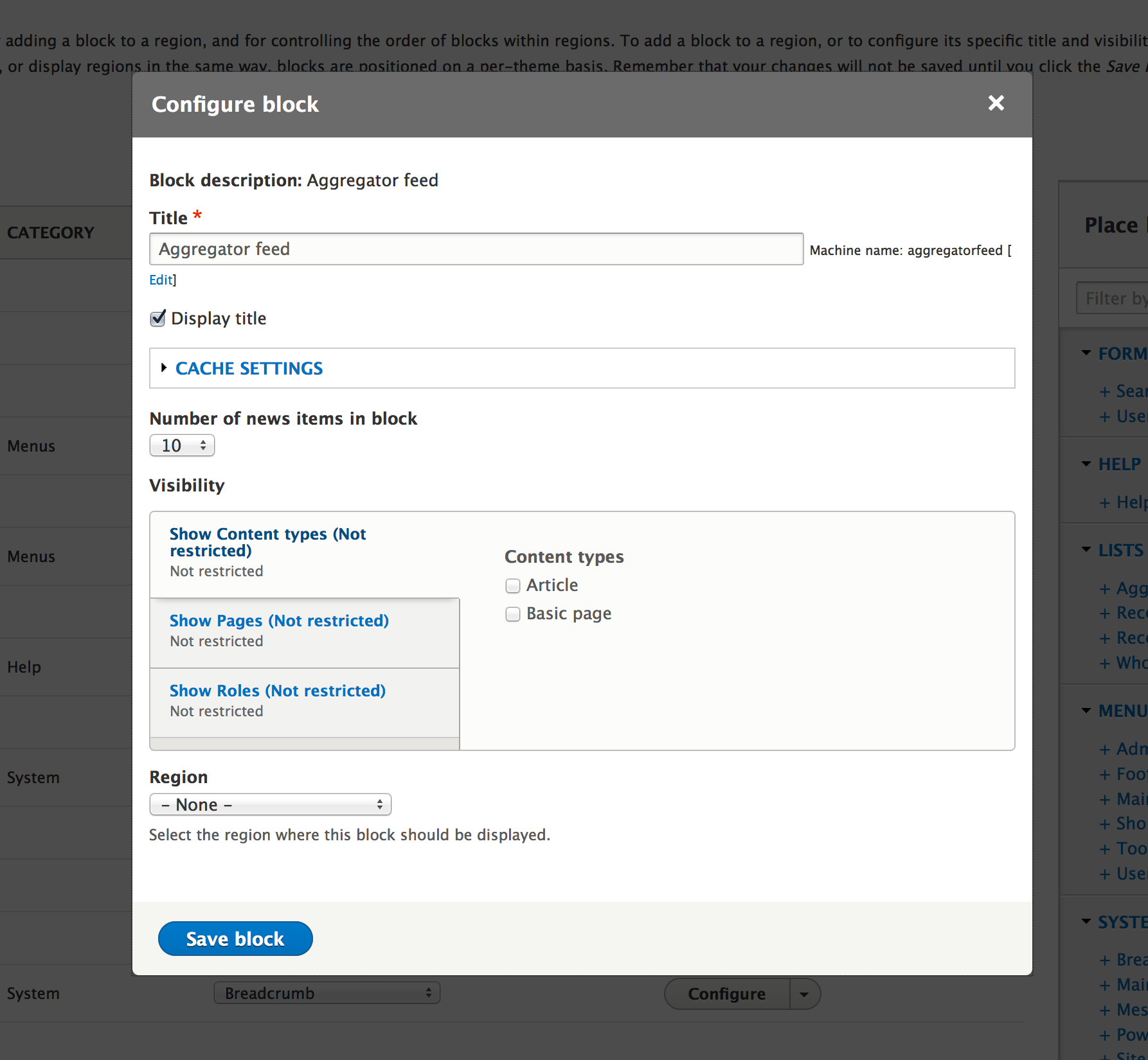 Expose Block Context mapping in the UI [#2377757] | Drupal.org