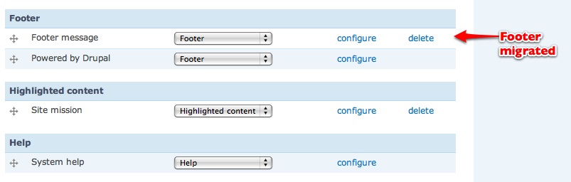 Eliminate footer message [#453080] | Drupal.org