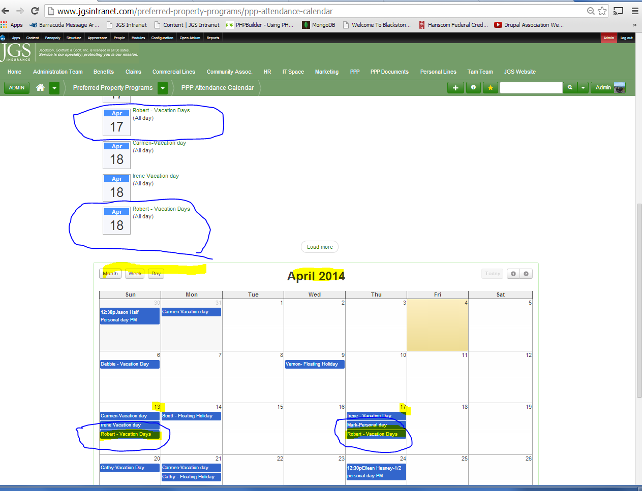 Calendar is displaying Friday events on Sunday for current Month [#2233725] | Drupal.org