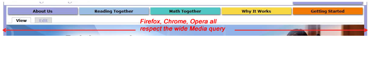 Ie and Safari (windows) page does not expand to wide media query breaking layout [#2188623 ...