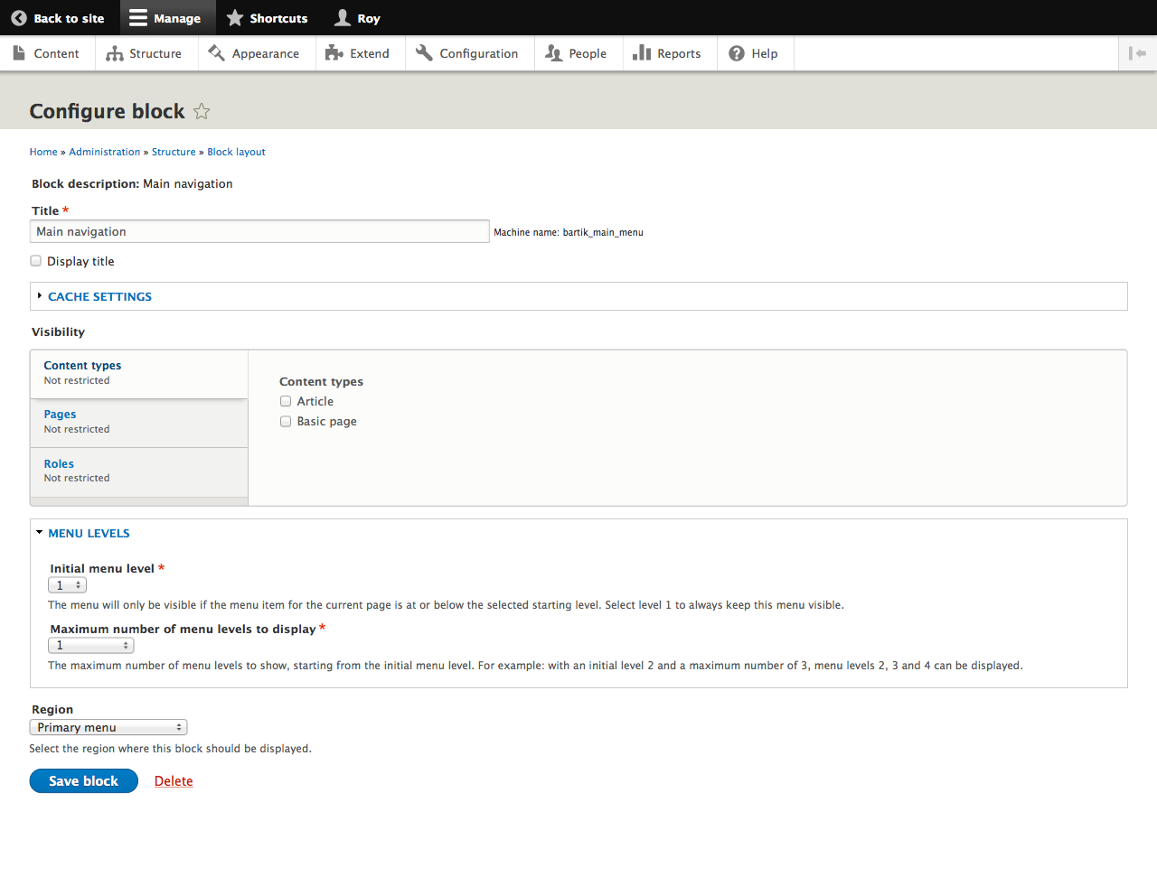 Re-order the 'place/configure block' form so it's focused on the task ...