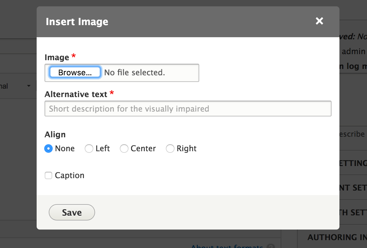 Styling of inline radios broken: inappropriate trailing colons (breaks EditorImageDialog ...