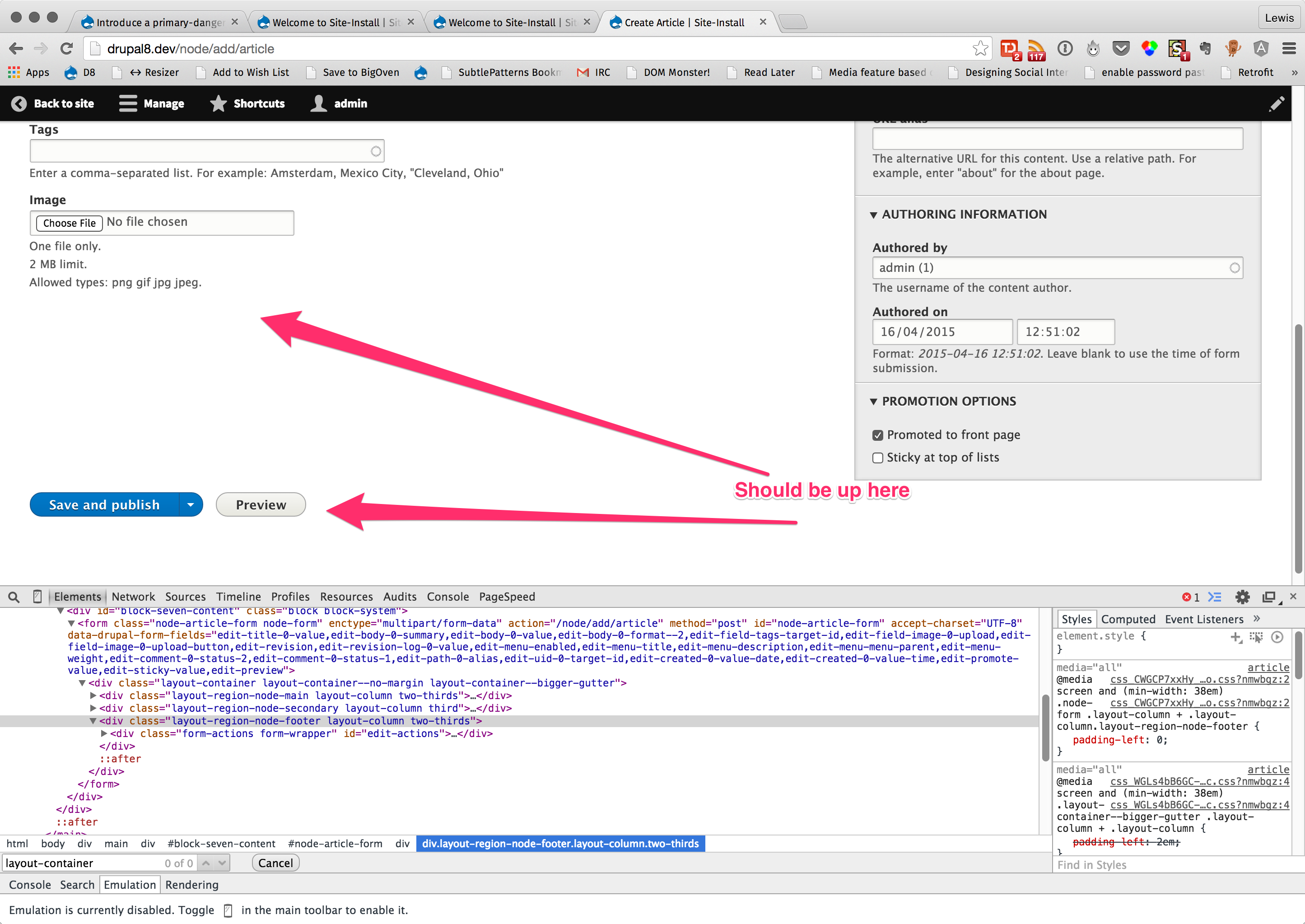 Replace content creation page layout CSS with reusable layout classes ...