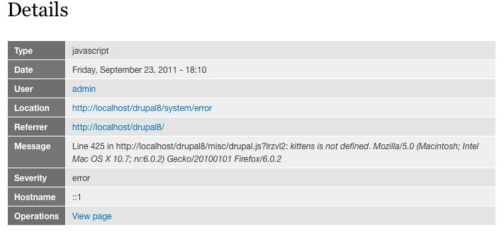 Add a window.onerror JavaScript handler [#1206974] | Drupal.org