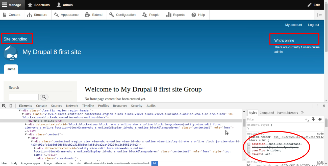 Make the visibility of block titles in the header optional. [#2625834 ...