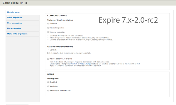 Difference between Internal and External Expiration [#2238215] | Drupal.org