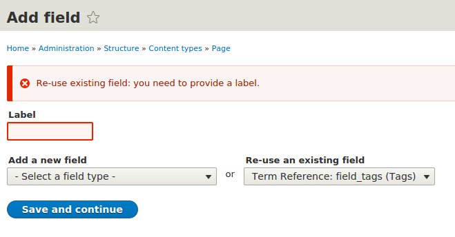 Change field UI so that adding a field is a separate task [#1963340 ...