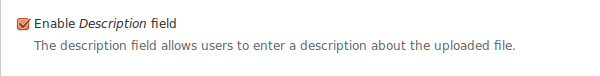 Unclear description of file field description [#1196306] | Drupal.org