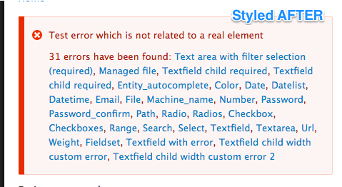 Remove SafeMarkup::set in FormErrorHandler::displayErrorMessages() [#2550981] | Drupal.org