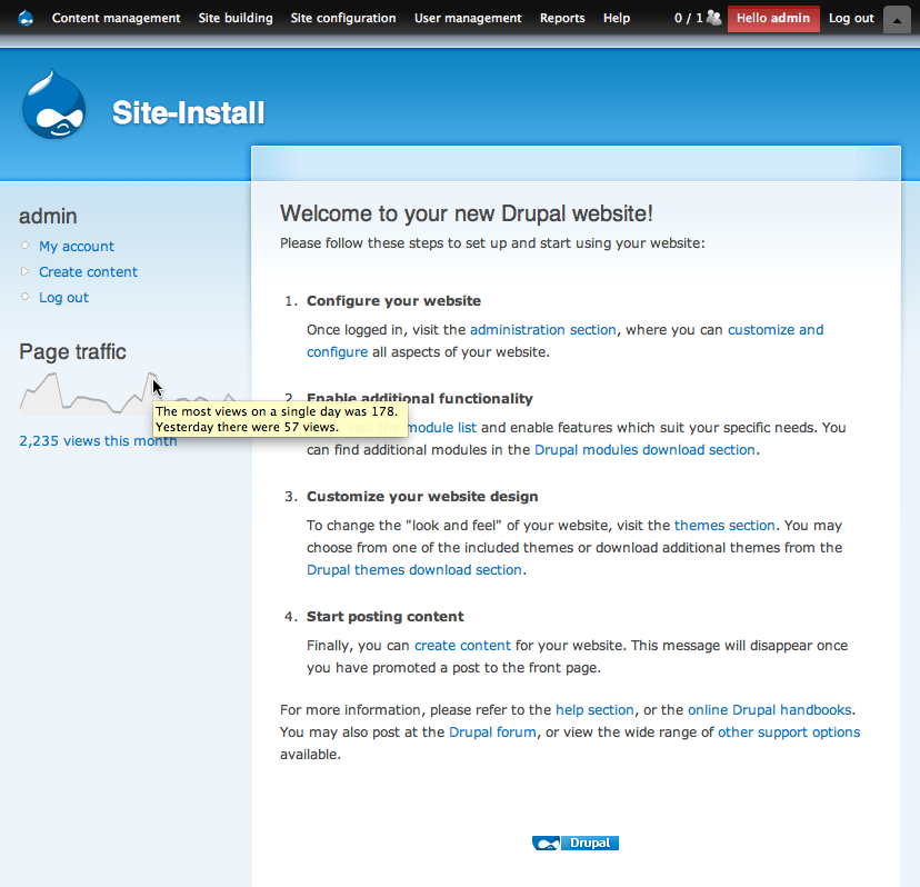 Dashboard block [#949442] | Drupal.org
