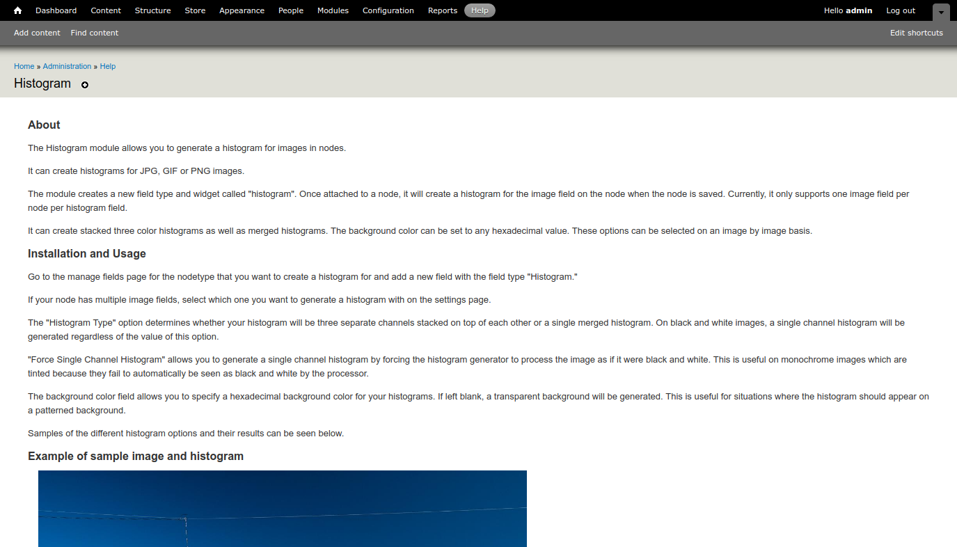Use hook_help() for help text [#2279411] | Drupal.org
