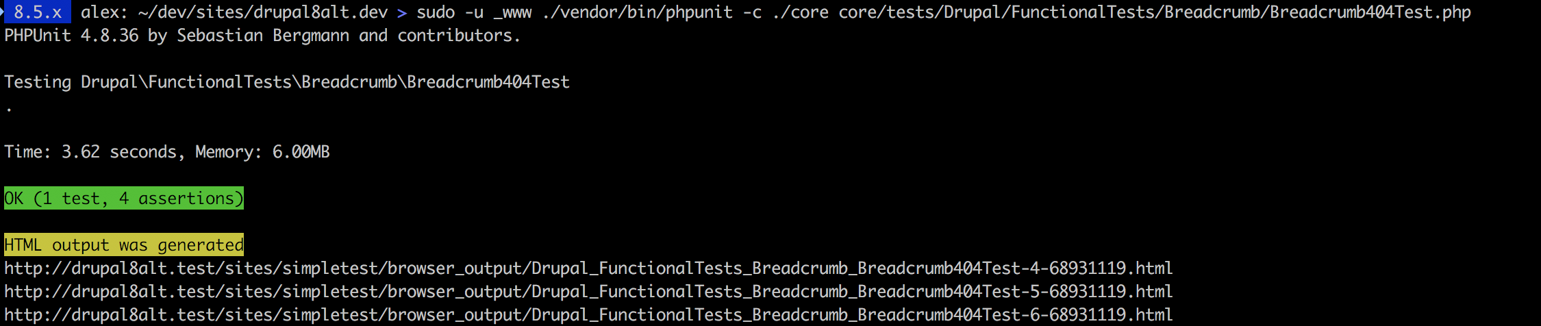 Set printerClass in phpunit.xml.dist [#2870145] | Drupal.org