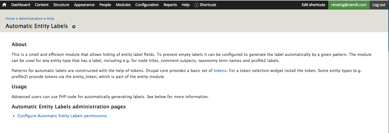 Create help section for D7 [#2869542] | Drupal.org