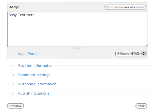Text format widget [#304330] | Drupal.org