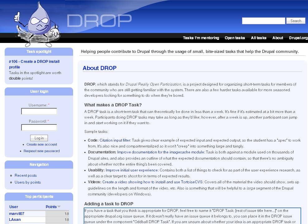 DROP Task: Create a logo for DROP [#216126] | Drupal.org