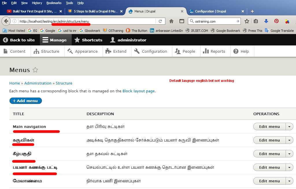 Site Default Core Original Language English Not Working [#2867453 ...
