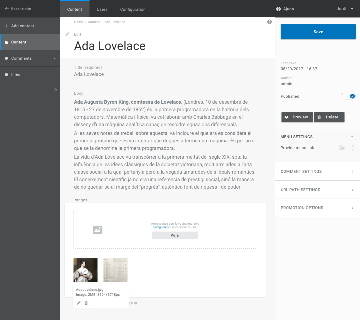 Redesign the Admin UI [#2902399] | Drupal.org