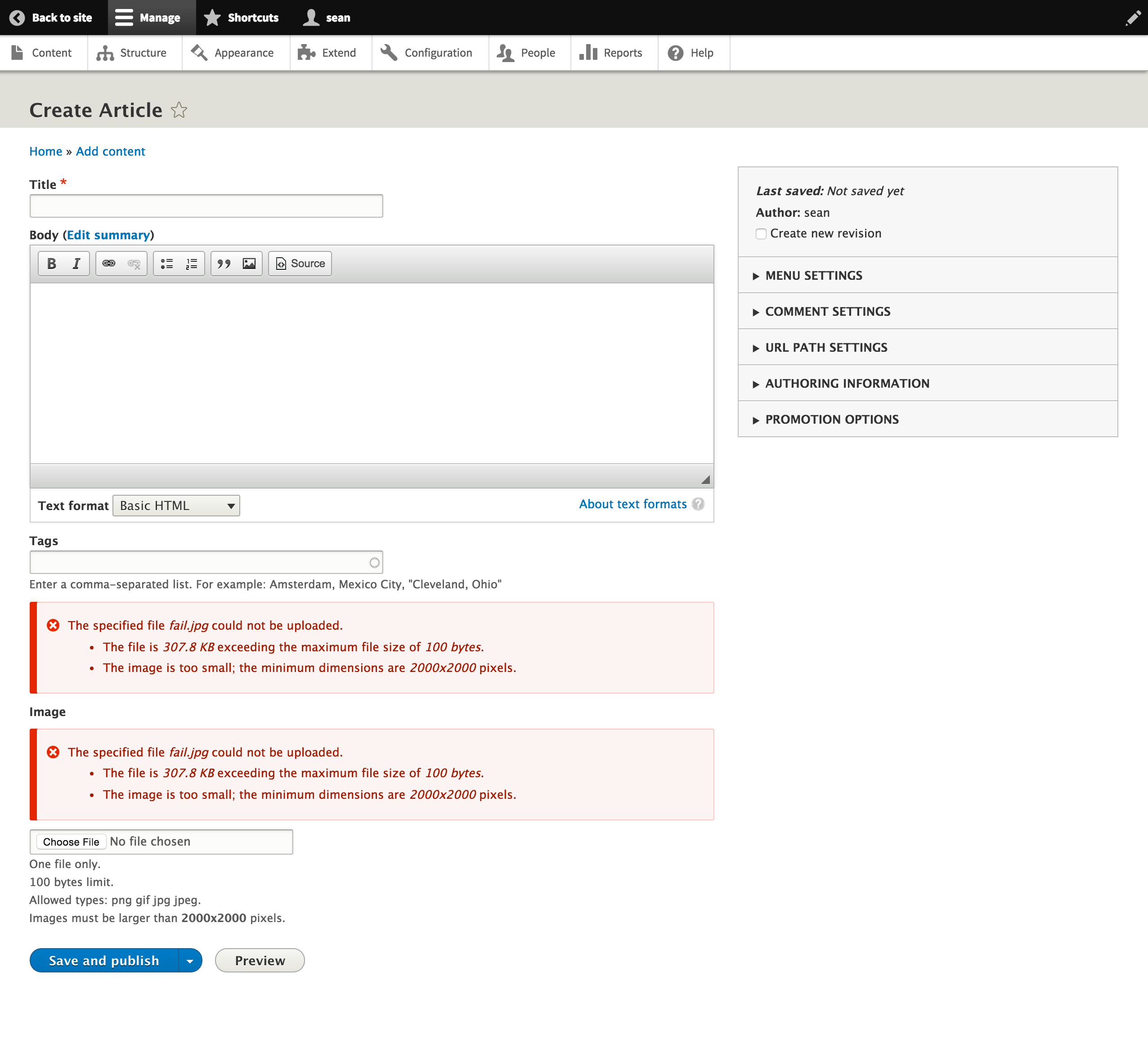 Remove SafeMarkup::set() in file_save_upload() and allow render/template code to control a ...