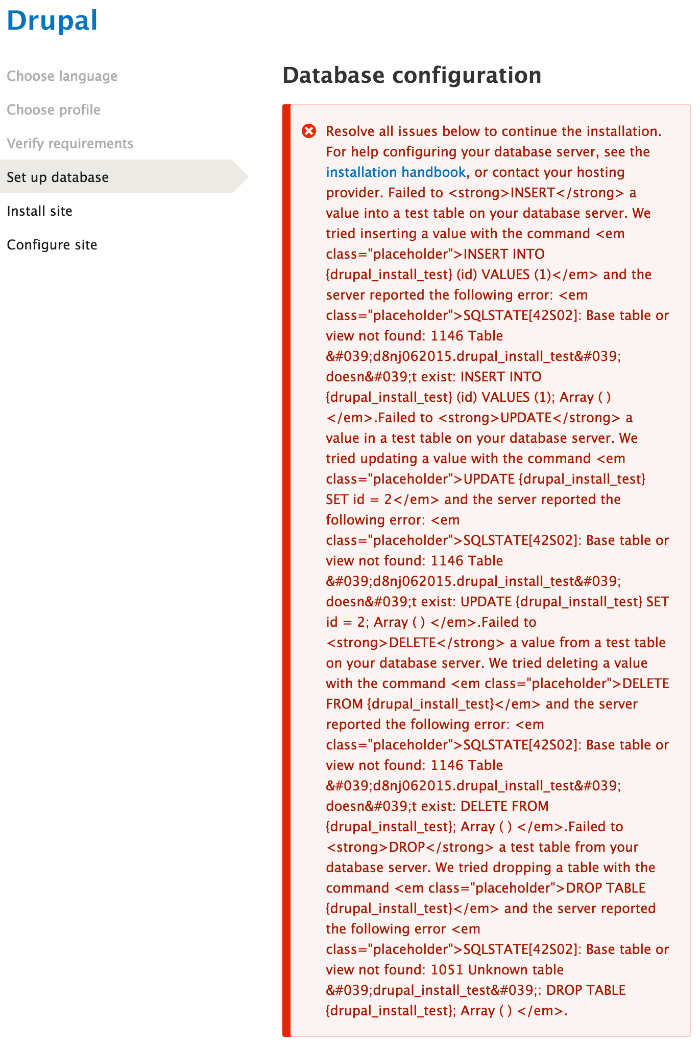 Remove SafeMarkup::set in Drupal\Core\Database\Install\Tasks::runTasks() and ensure multiple ...