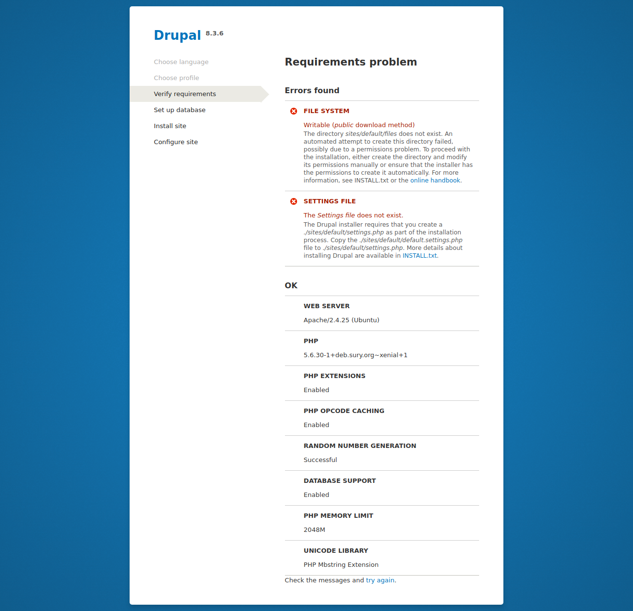 File copy errors on installing Varbase 8.x-4.06 [#2901389] | Drupal.org