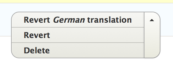 Node revision UI reverts multiple languages when only one language should be reverted [#2465907 ...