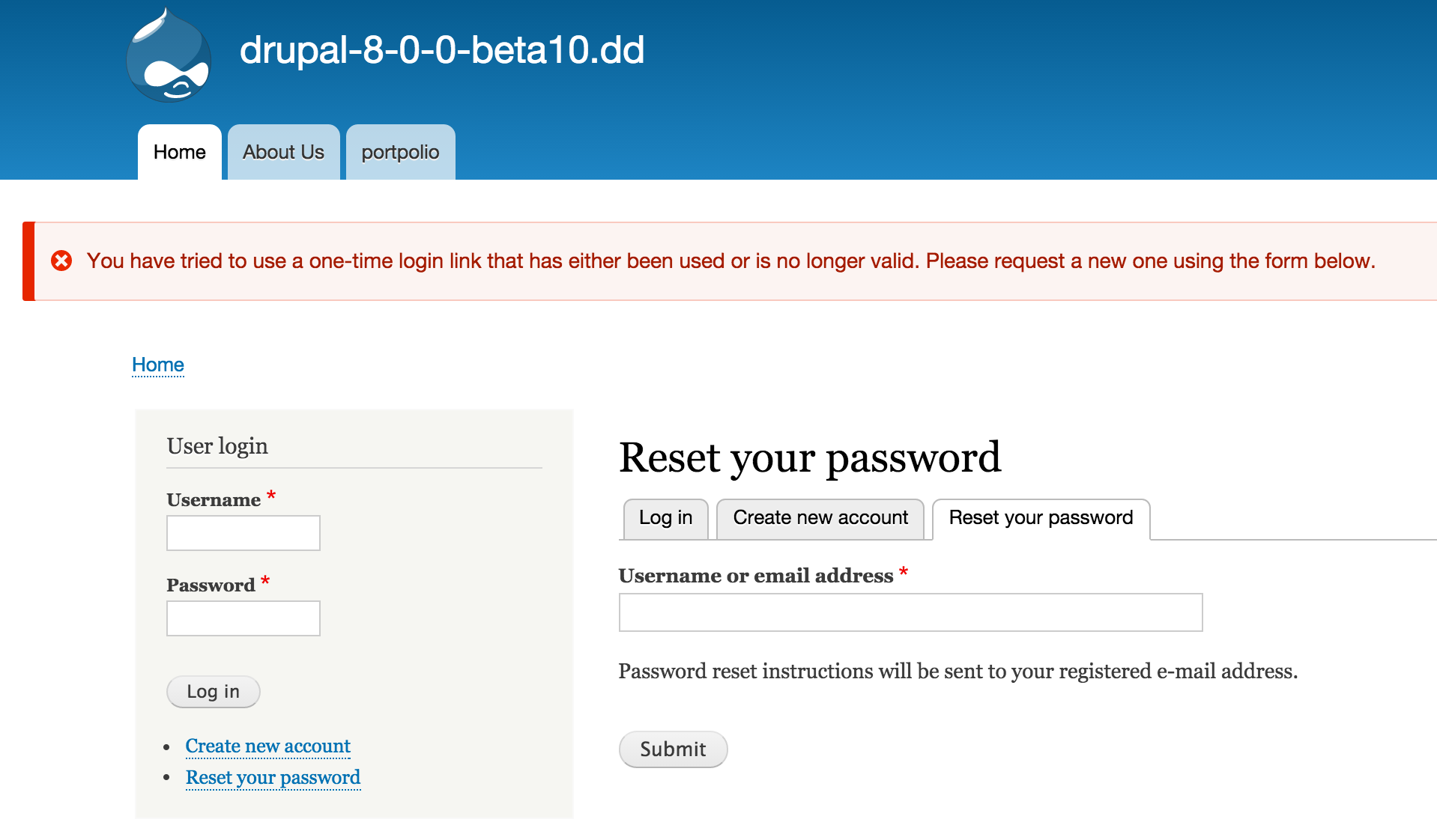 One-time login link failure messages are misleading because they are ...