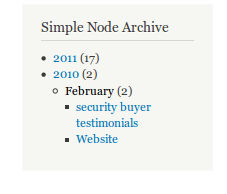 Simple Node Archive [#1222472] | Drupal.org