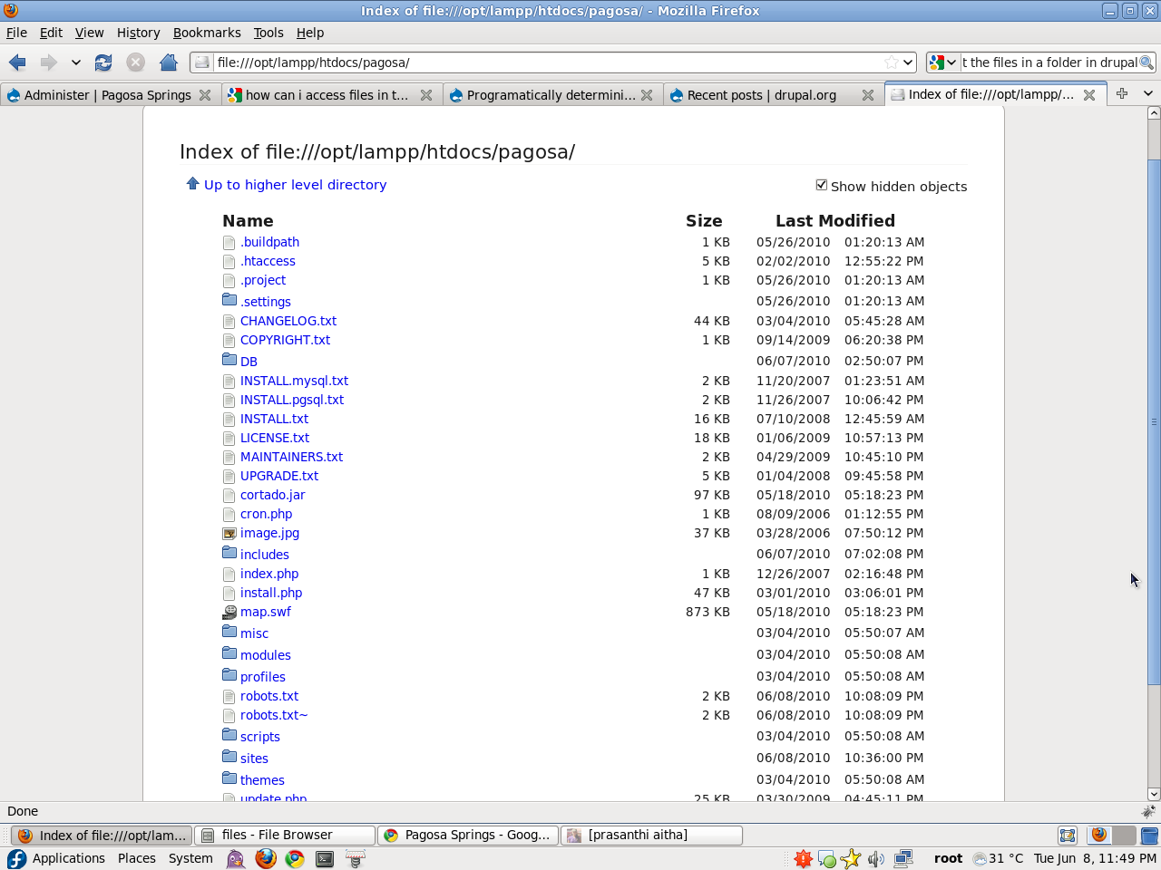list of files in a folder [#821956] | Drupal.org