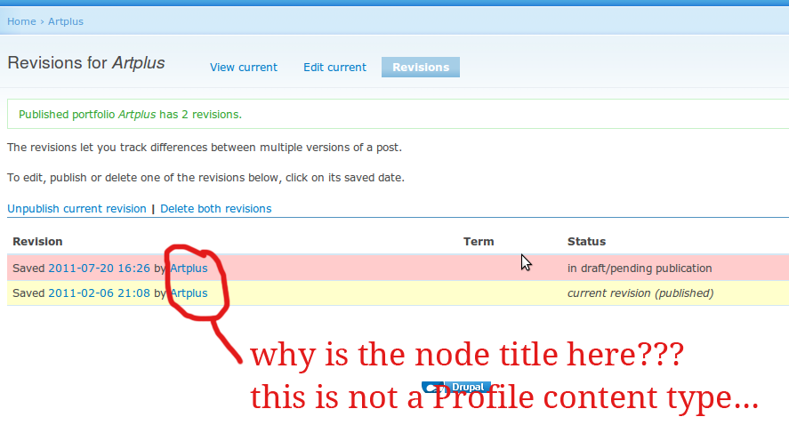 Problem with Revisioning module [#1224612] | Drupal.org