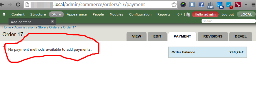 No payment methods available to add payments [#2260909] | Drupal.org