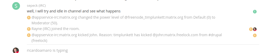 Drupal Chat Bridges IRC Matrix Slack [#2885060] | Drupal.org