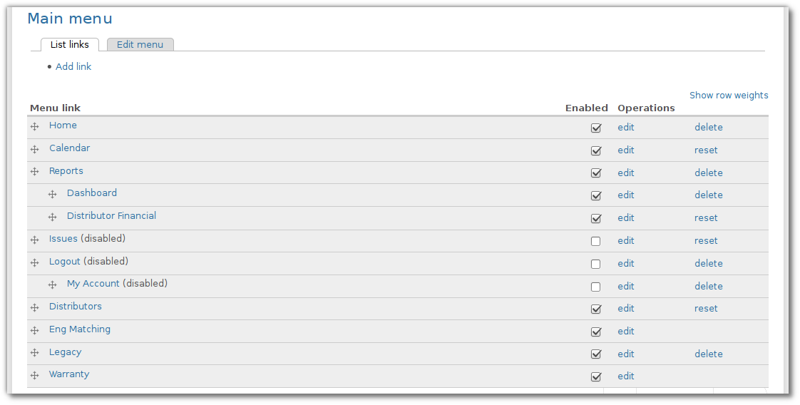 Drop Down menu option not available [#2566641] | Drupal.org