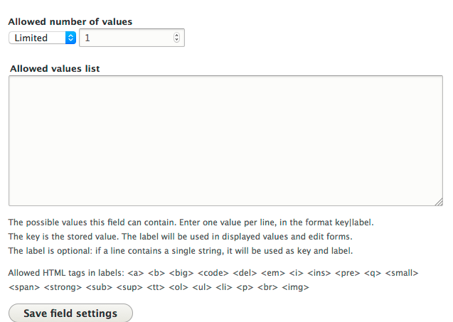 HTML double-escaping in field forms [#2309929] | Drupal.org