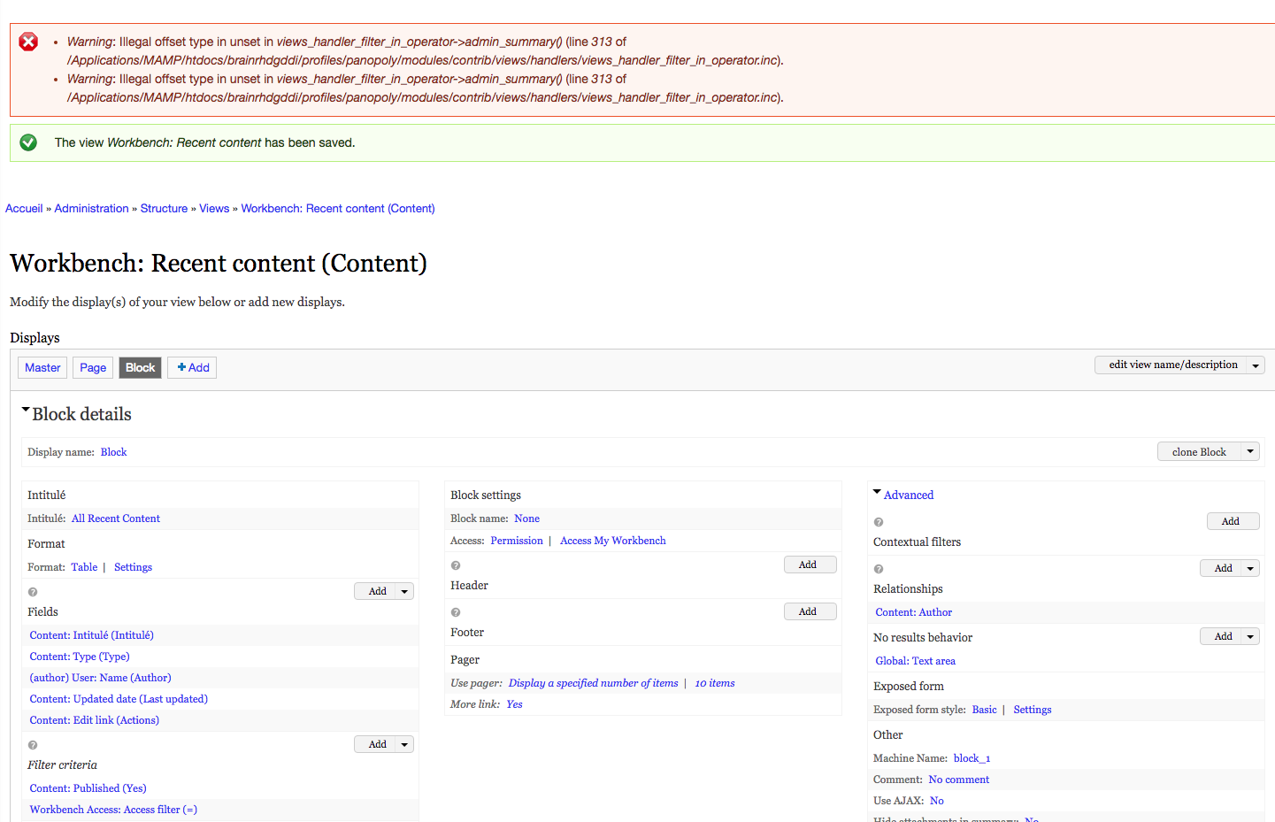 Views filtering on Workbench access: access filter doesn't bring in selected section [#2528698 ...