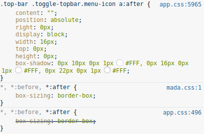 Double topbar menu toggle icon after upgrading to 7.x-5.0-rc1 [#2415375 ...