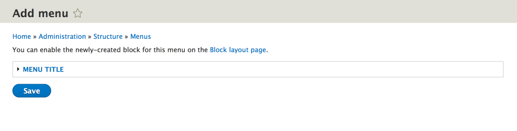 Separate the menu settings from the 'add link' button [#2520232] | Drupal.org