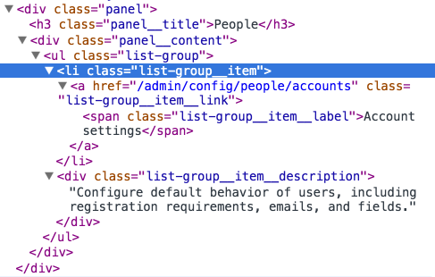 Refactor 'admin-panel' CSS component [#2399939] | Drupal.org