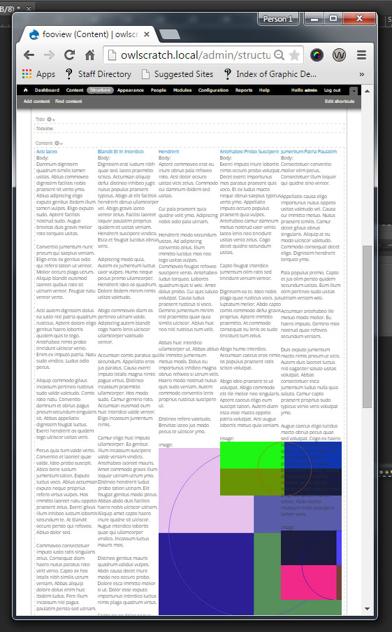 Views Previews using dynamic JS libraries blow out page width [#2486489 ...