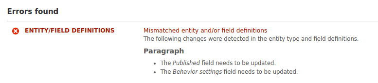 Mismatched entity and/or field definitions for File 'type' field after updating to Drupal 8.4 ...